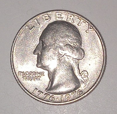 1776-1976 Bicentennial Drummer Boy Quarter. No Mint Mark. Drum Error ...