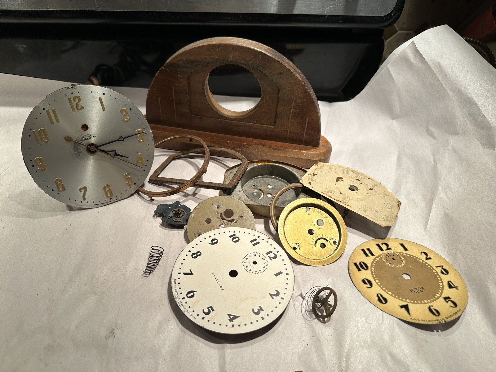 Lot Of Antique Desk And Alarm Clock Parts | eBay