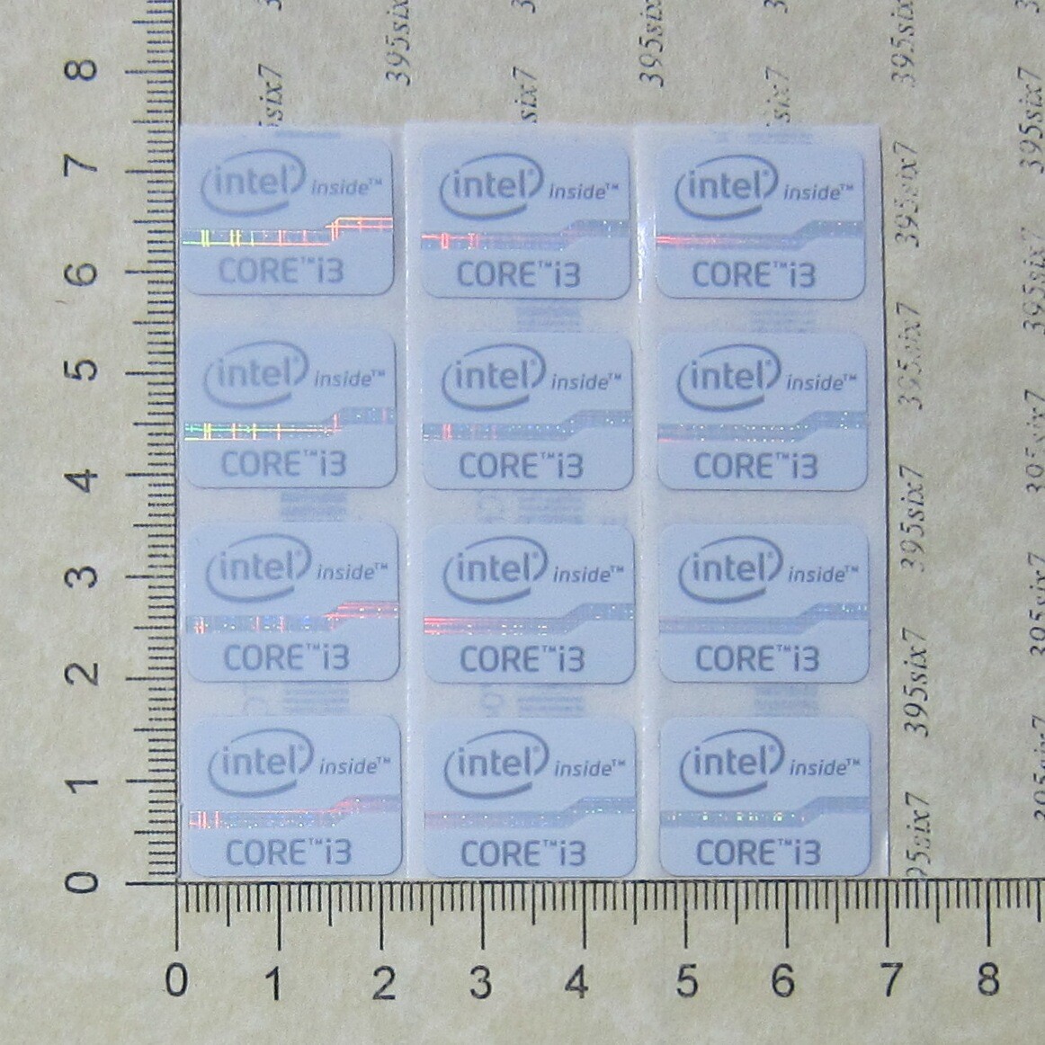 Laptop PC Processor CPU Sticker (1st 3rd 4th 6th 7th 8th 9th 10th Gen ...