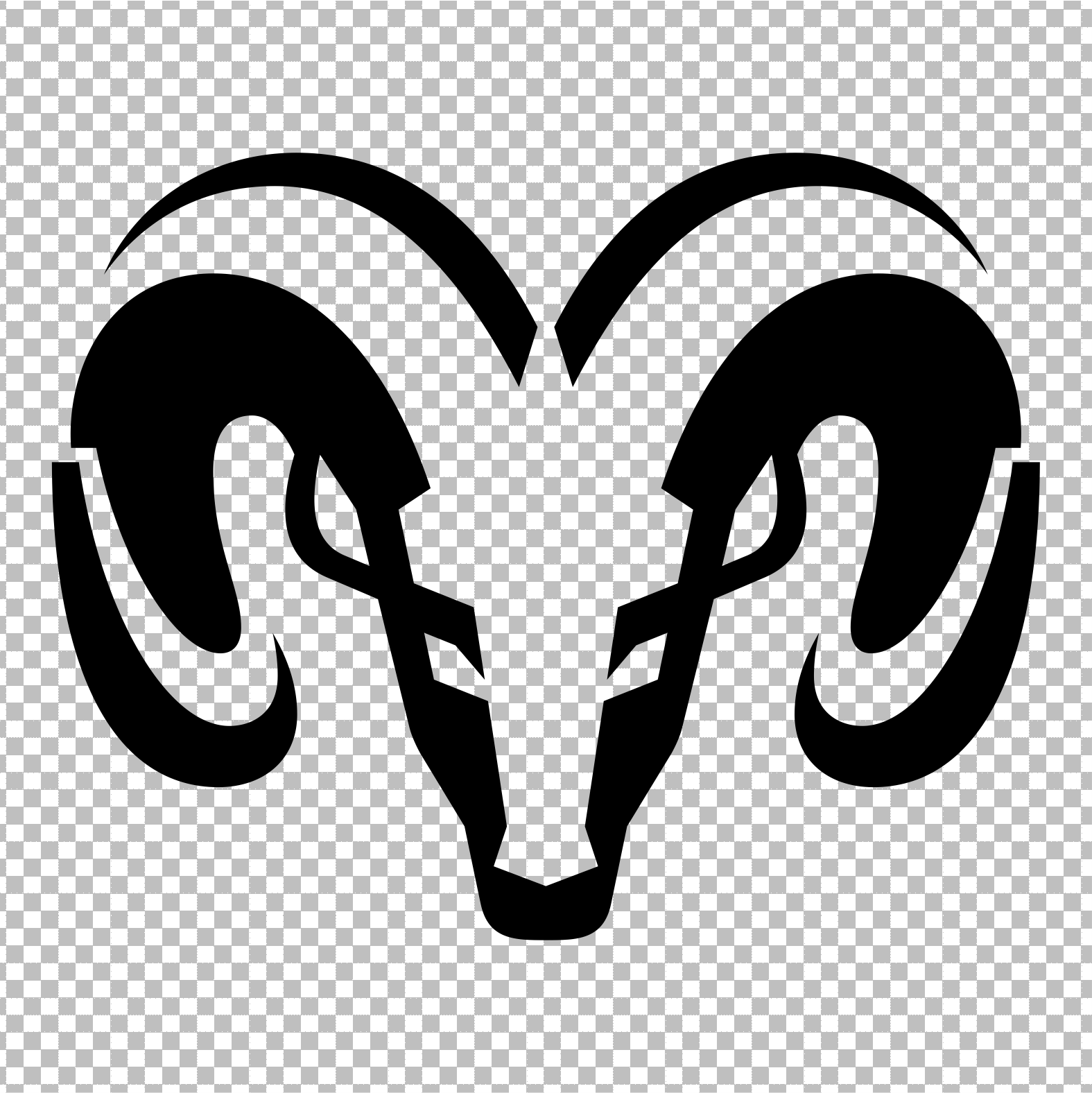 SMALL RAM HEAD LOGO FOR WINDOW DIECUT VINYL OUTDOOR DECAL STICKER CAR ...