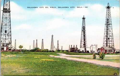 Postcard Oklahoma City Oklahoma Oil Fields | eBay