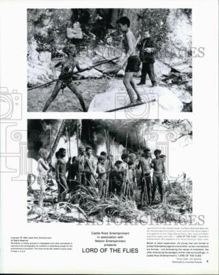 1990 Press Photo "Lord Of The Flies" Harry Hook Director Actor Chris ...