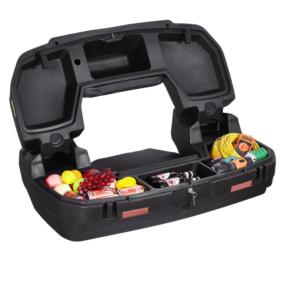 ATV Rear Storage Box Lounger 95L Waterproof ATV Cargo Box with Seat ...
