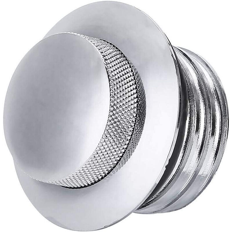 ACCS Chrome Flush Pop Up Reservoir Gas Cap Vented Fuel Tank For Harley ...