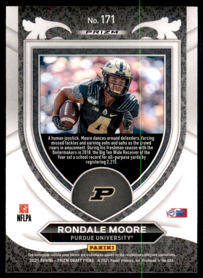 2021 Prizm Draft Crusade Silver Rondale Moore Rookie #171 | eBay