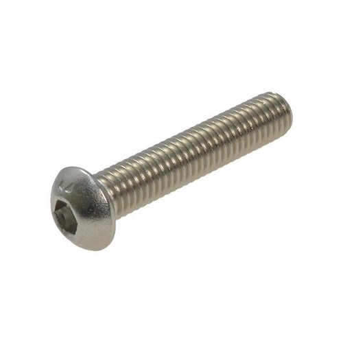 Pack of 1 Stainless 316 Button Socket Screw M6 x 1.00p x 16mm Metric ...