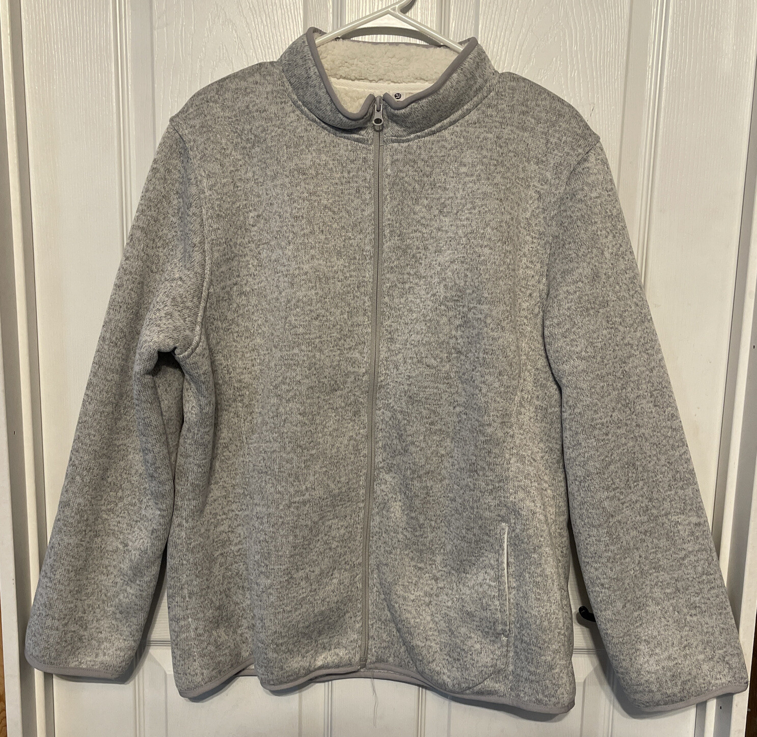 NWOT ARTISANS The Art Of Apparel Womens Sweater Full Zip Light Gray XXL ...