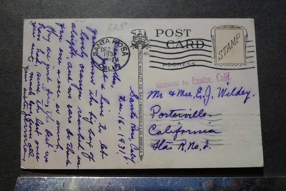 Rosenberg Building, Santa Rosa CA pmk 1931 postcard "Missent Mail" | eBay