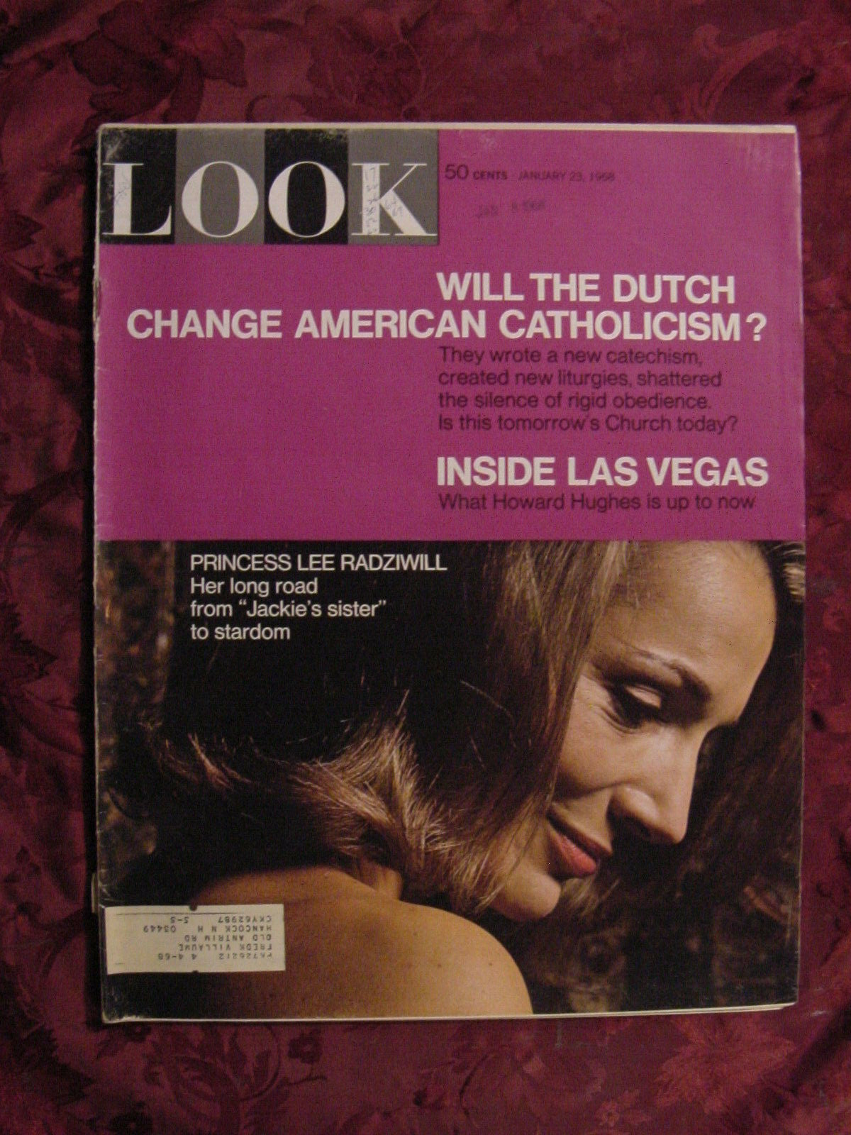 LOOK Magazine January 23 1968 Lee Bouvier Radziwell Bob Hope Howard ...