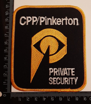 CPP Pinkerton Private Security Patch | eBay