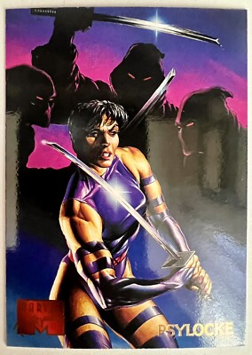 Psylocke Card #76 - Nelson - Marvel Masterpieces - 1995 - Fleer | eBay