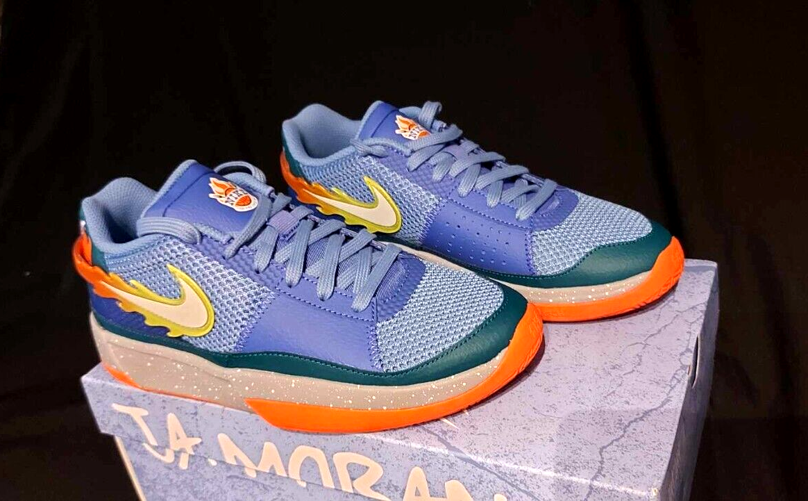 Nike Ja Morant 1 SE Backyard BBQ Blue White Size 6.5Y/8W FN4398-400 ...