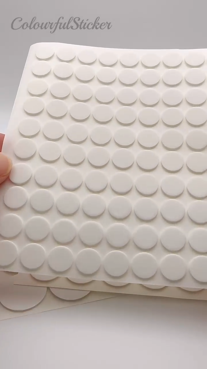 Strong Double Sided Round Foam sticky pads Self Adhesive Pads Craft ...