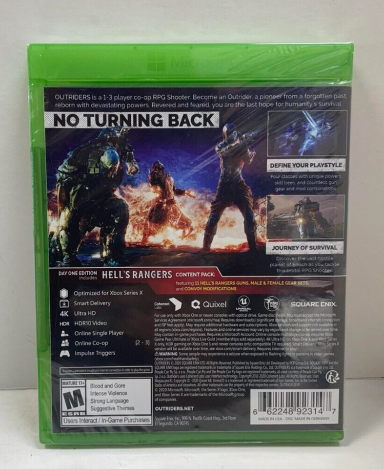 Outriders *Day One Edition* ( Xbox Series X / Xbox One ) Brand New | eBay