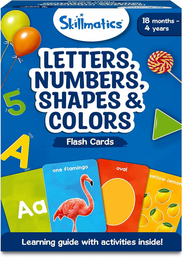 Thick Flash Cards for Toddlers - Letters, Numbers, Shapes & Colors ...