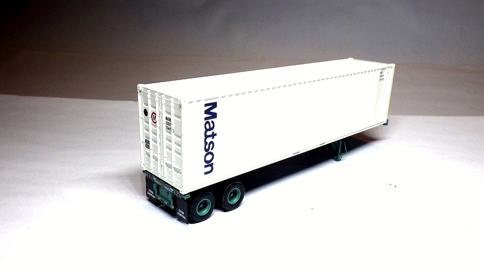 MATSON 40' Dry Container on chassis - Athearn - HO Scale | eBay