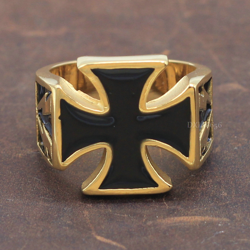 Mens Knight Templar German Iron Cross Pattee Patty War Hero Stainless ...