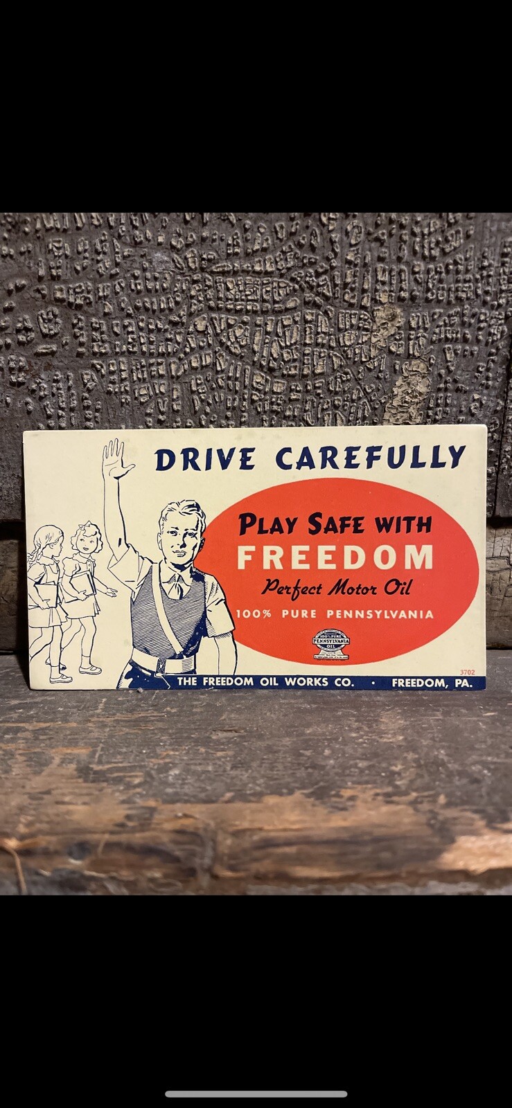 Very Rare Freedom Oil Ink Blotter!! Size:6 1/4x 3 1/2 | eBay
