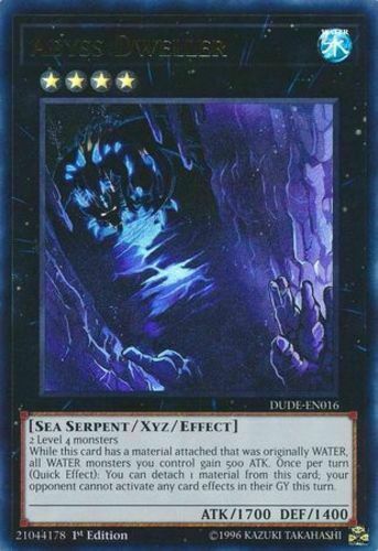 ABYSS DWELLER *** ULTRA RARE DUDE-EN016 (MINT/NM) YUGIOH! | eBay