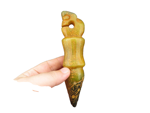 Chinese old jade,Hongshan culture,Collectibles,rare Dragon & Awl ...