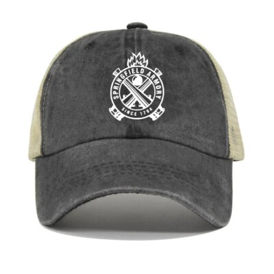 Springfield Armory Firearms Logo Printed Black Hat Trucker Cap ...