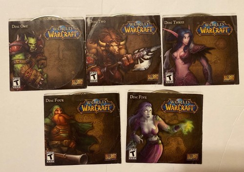 World Of Warcraft Game Bundle For PC/Mac 5 Game Discs 2005 | eBay