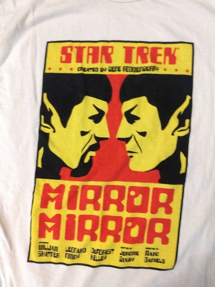 Star Trek TOS Spock Mirror Mirror Juan Ortiz Graphic T Shirt Medium ...