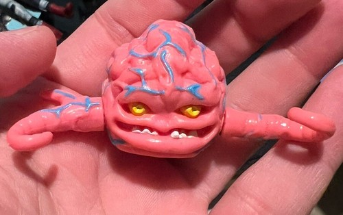Vintage 1989 Playmates Teenage Mutant Ninja Turtles Krang Brain Figure ...