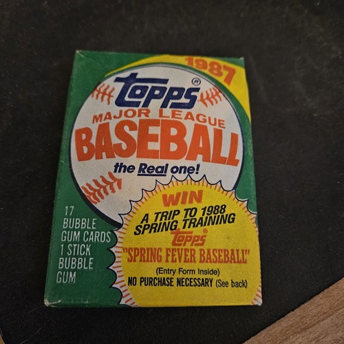 1987 topps baseball pack unopened factory sealed | eBay