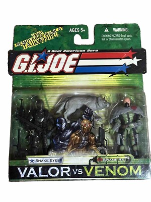 GI Joe Valor vs Venom Snake Eyes & Swamp Rat Ninja Battles Collections ...