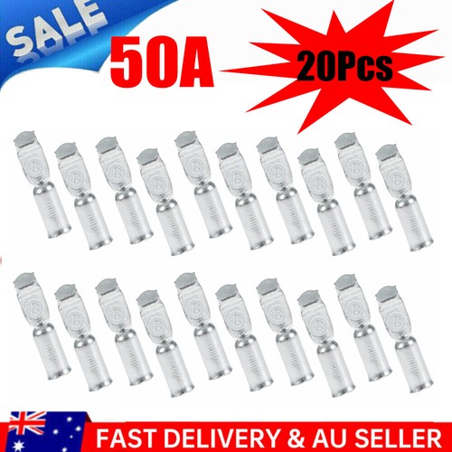 20Pcs 50A Anderson Plug Contacts Pins Lugs Terminals 50 Amp Connectors ...