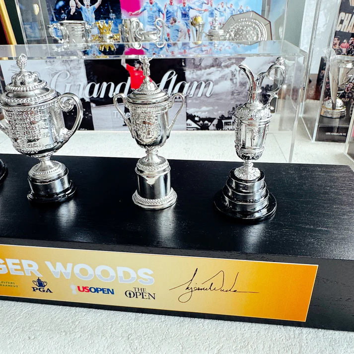 Tiger Woods Golf Grand Slam Trophy 4 Metal Replica 8cm Trophy With ...