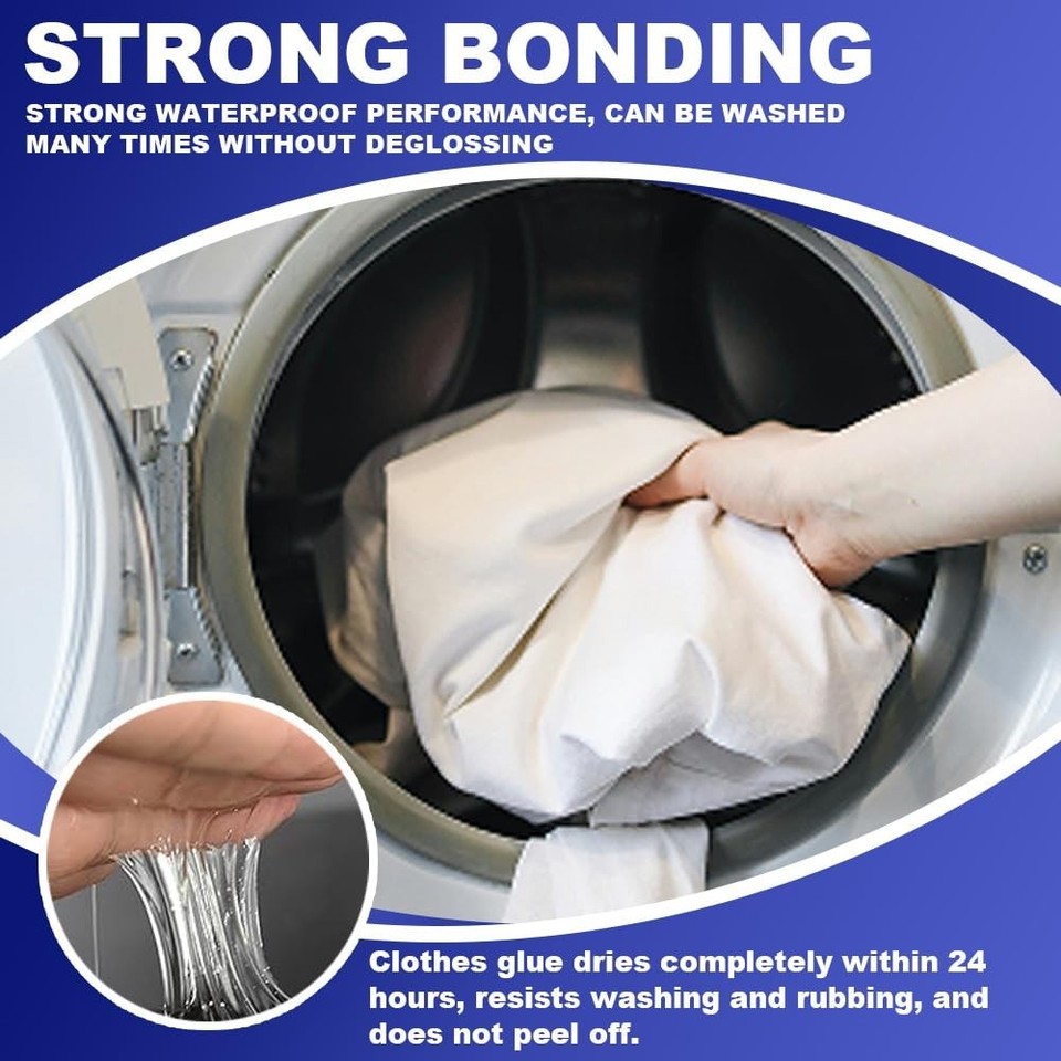 Fabric Glue Mighty Mend it Fabric Glue Permanent Clear Washable ...