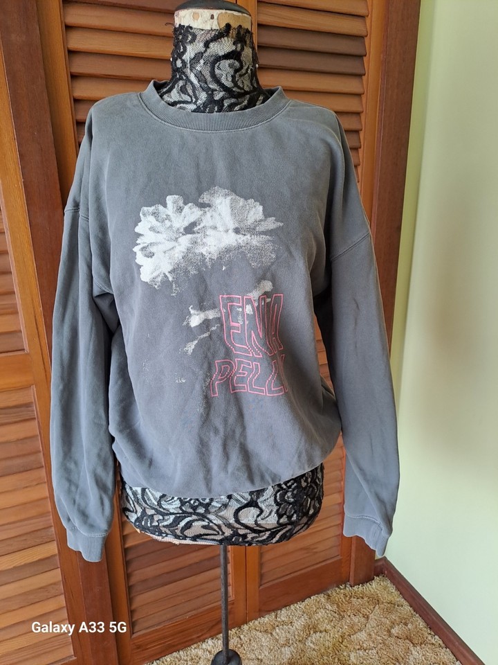 Ena Pelly Grey Crew Neck Sweatshirt Size 10 | eBay Australia