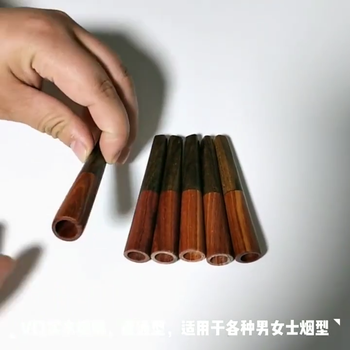Portable Cigarette Holder Sandalwood Smoking Pipe Mini Cigar Mouthpiece ...