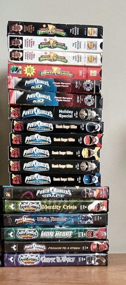 Vintage LOT of 35 POWER Rangers VHS Power Playback-Wild Force-Movies | eBay