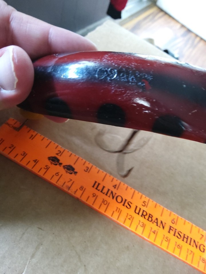 Fishing Lure Helin’s Flatfish T60 Red/orange/black With Tail | eBay