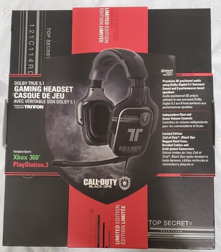 Triton Call Of Duty Black Ops Surround Sound Headset Limited Ed | eBay