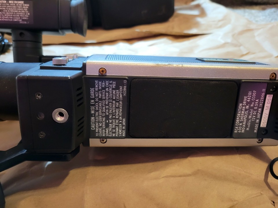Vintage RCA COLOR VIDEO CAMERA 1980 Untested | eBay