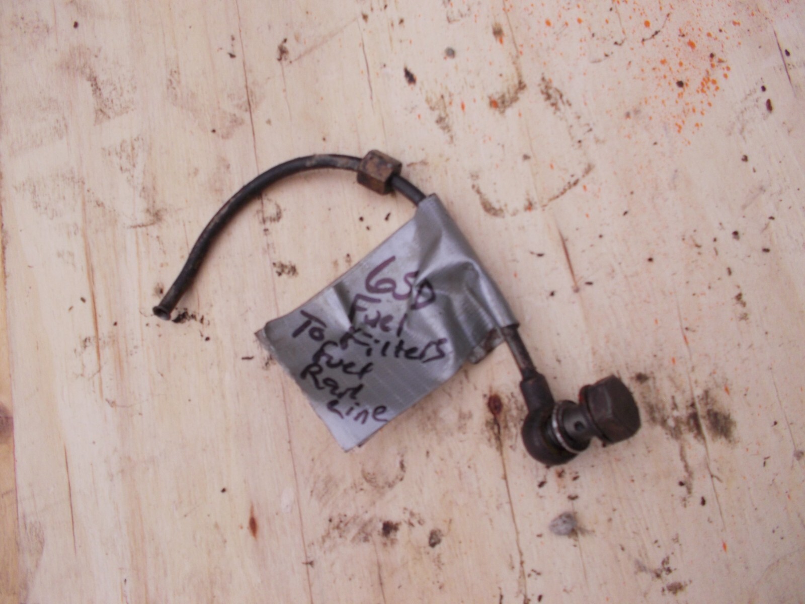 Massey Ferguson 65 MF tractor ORIGNAL fuel filter line w/ banjo bolt | eBay