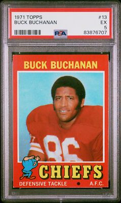 1971 Topps 13 Buck Buchanan - PSA 5 | eBay
