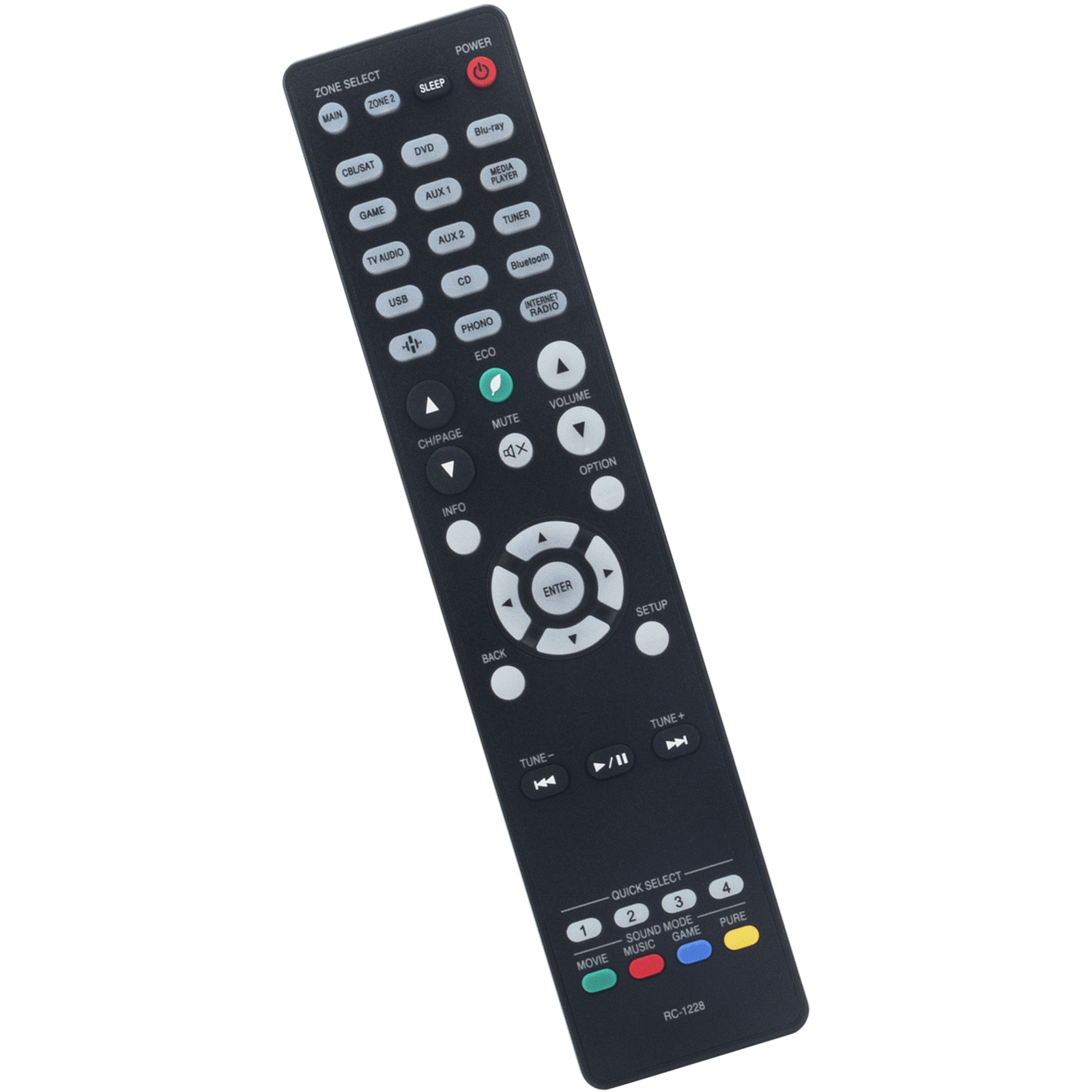 RC-1228 Replace Remote Control for Denon AV Receiver AVR-S650H AVR ...