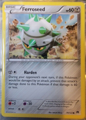 Ferroseed # 79/122 XY: Breakpoint Set Pokemon Trading Cards TCG Game NM ...