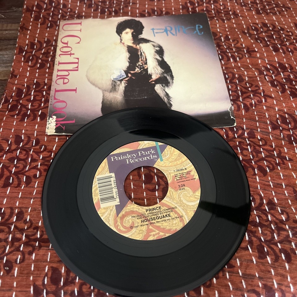 PRINCE 7” 45 U Got The Look Housequake 1987 Paisley Park PS Record ...