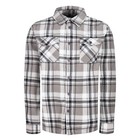 New Mens Overshirt Button Up Long Sleeve Shacket Pocket Casual Check ...
