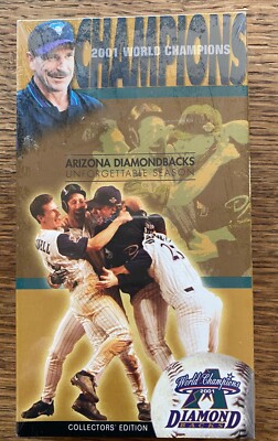 Arizona Diamondbacks Dbacks MLB BASEBALL 2001 WORLD SERIES VHS Video ...