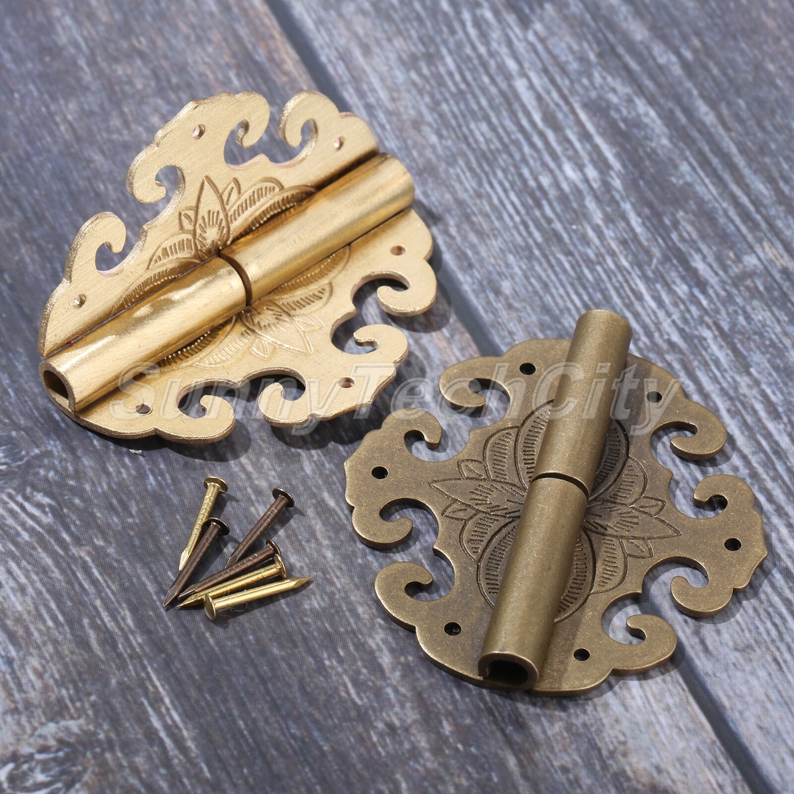 Fancy Closet Cupboard Door Cranked Flush Hinges Cabinet Drawer Brass ...