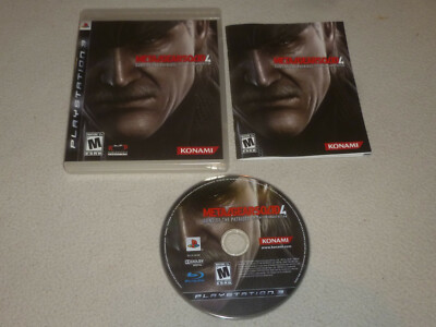 PLAYSTATION 3 GAME METALGEARSOLID 4 GUNS OF PATRIOTS W CASE & MANUAL ...