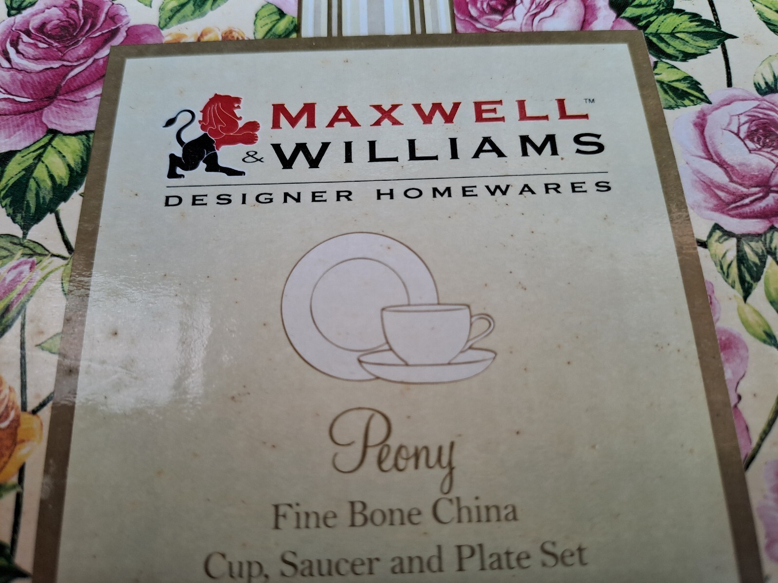 Maxwell & Williams Teas & C's Silk Road Footed Cup & Saucer 200ML PEONY ...