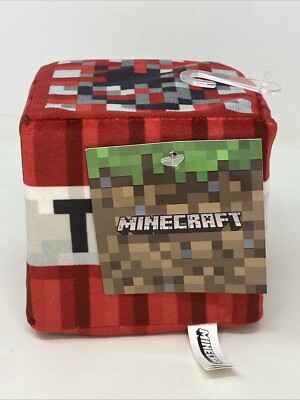 MINECRAFT 5" Microsoft Game Stuffed Animal Plush Foam TNT Block Cube ...